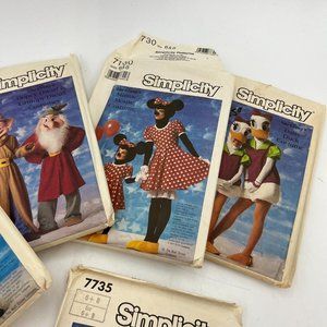 Simplicity | Art | Vintage Simplicity Disney Costume Patterns Mickey ...